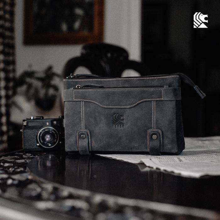 Promo Handbag Pria Kulit Sapi Asli Tas Tangan Clutch Leather Reven ...