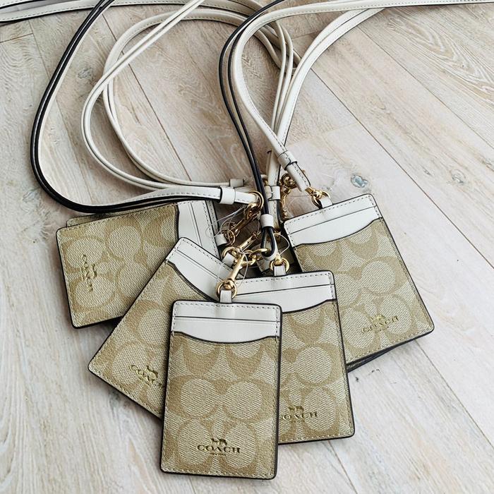 Jual Tempat Kartu Nama Lanyard Name Tag Coach 100% Original - Sign ...