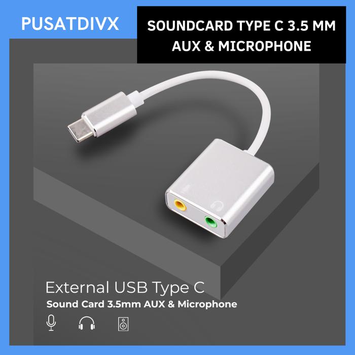 Jual USB SOUND CARD EXTERNAL 7.1 CHANNEL AUDIO EKSTERNAL KABEL TYPE C ...