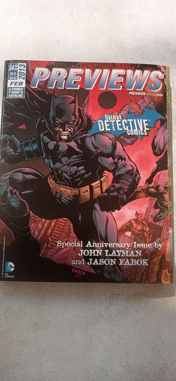 Jual Majalah PREVIEWS Batman Detective Comics Spec. Anniv. Issue 293 ...