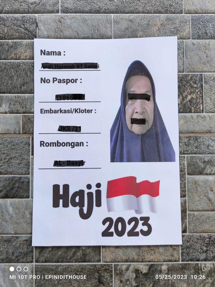 Jual Stiker Penanda Koper Identitas Naik Haji Umroh Lansia Embarkasi ...