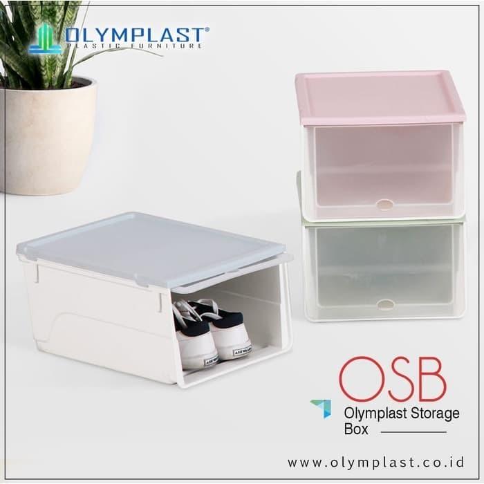 Jual Olymplast Storage Box OSB Container Box Kotak Plastik Sepatu ...