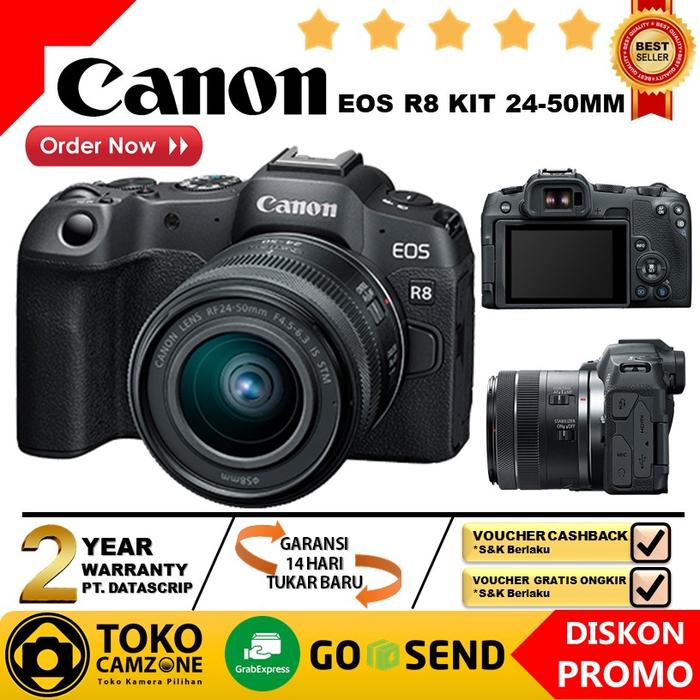 Jual Canon EOS R8 Kit RF 24-50mm IS STM Canon R 8 R8 Kit rf24-50mm ...