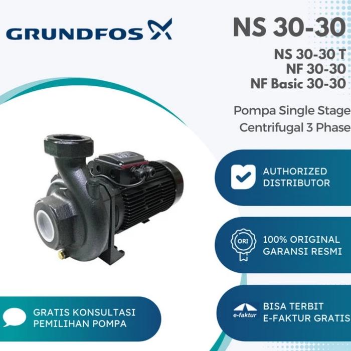 Jual Pompa Centrifugal GRUNDFOS NS 30-30 T 3HP 380T Transfer Air Bersih - Jakarta Barat - Maju ...