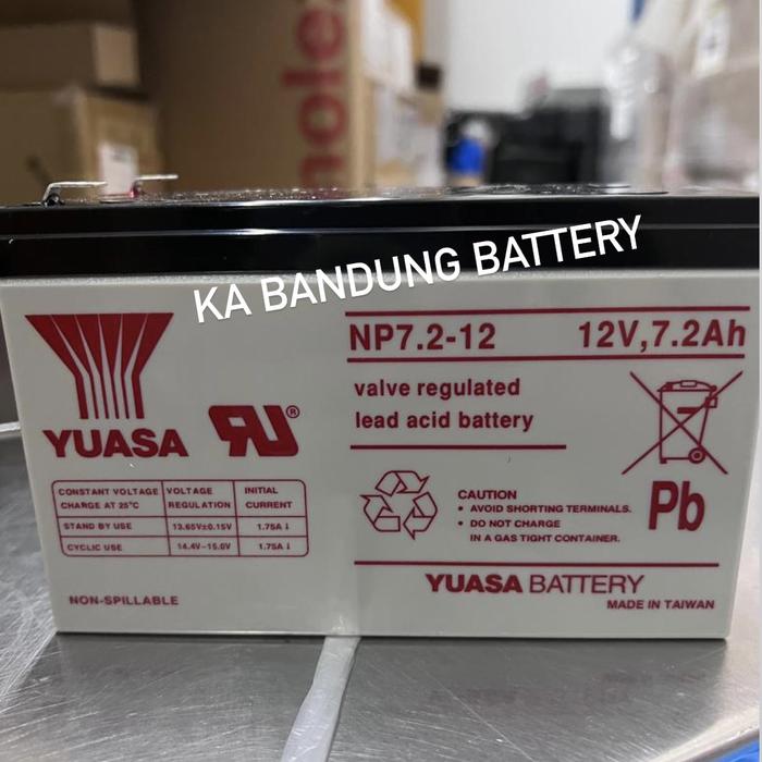 Jual Aki baterai vrla kering MF Yuasa Taiwan 12v 7.2ah 12 v 7.2 7,2 ah UPS - Kota Surabaya - KA ...
