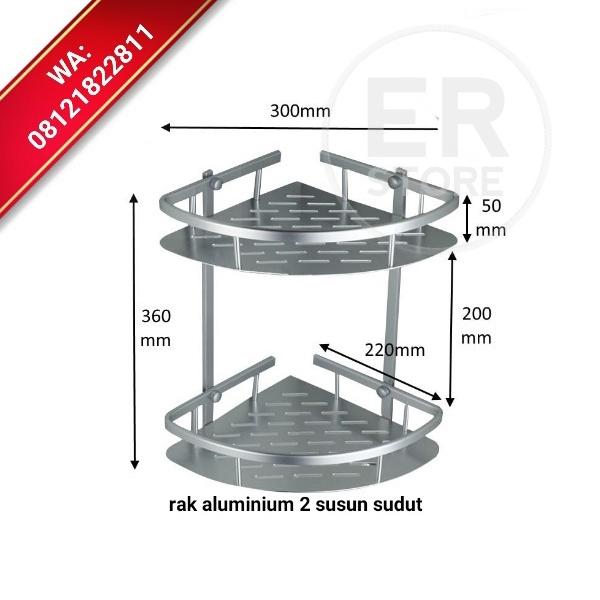 Jual Rak aluminium 2 susun kotak dan sudut di Seller Sentosa gemilang ...