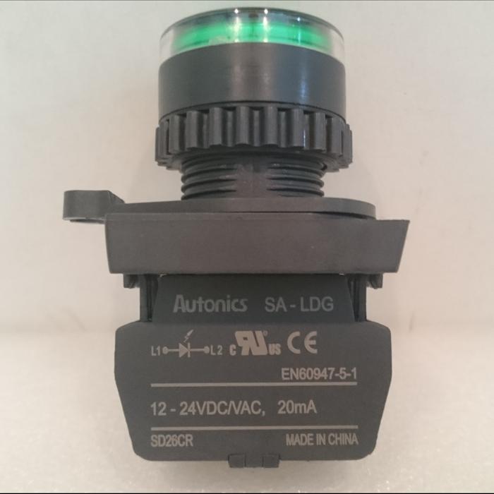 Jual AUTONICS, S2PR-P3GAD LED Push Button 12-24V AC/DC (VAC/VDC) hijau ...