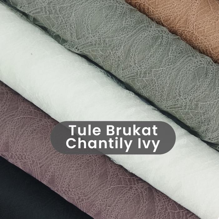 Jual Kain Brokat Tile Chantily Ivy Kain Kebaya Brokat - Biru Pastel ...