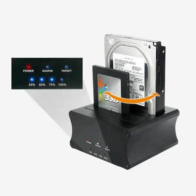 Jual HDD SSD DOCKING STATION 2.5 3.5 2 SLOT ALUMINIUM 3.0 USB+ADAPTOR ...