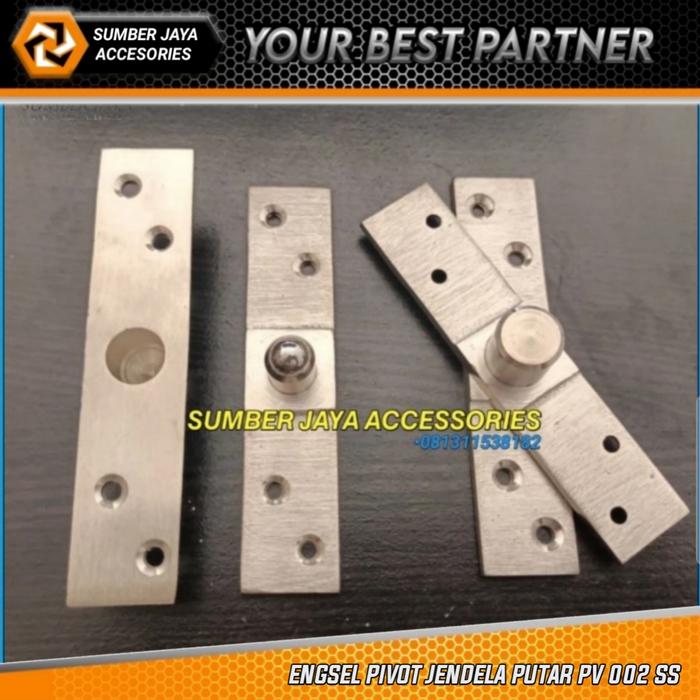 Jual Engsel jendel pivot hinge pv 001 ss engsel jendela putar stainless ...