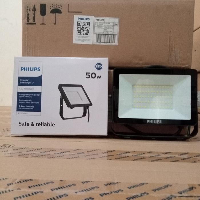 Jual Lampu Sorot Led Flood Light 50W 220-240V 6500K Bvp 150 Philips Putih - Kota Tangerang ...