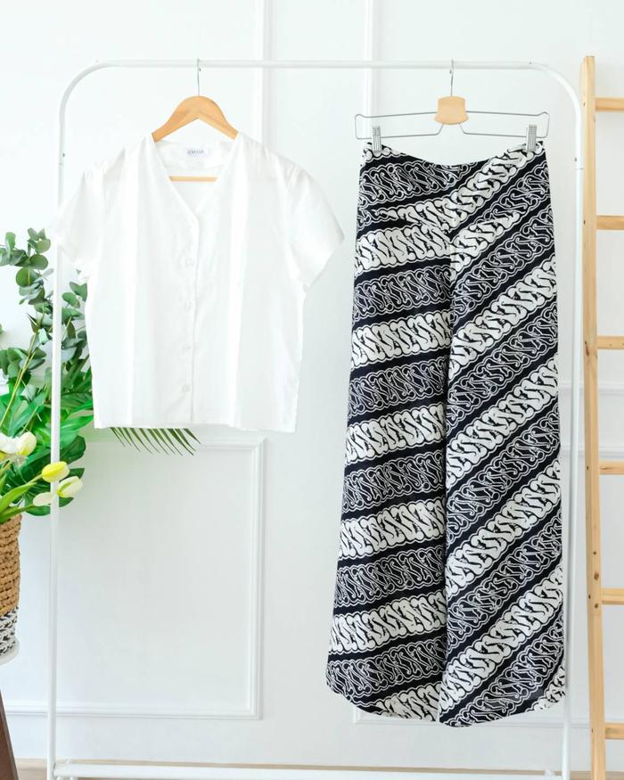 Jual ONE SET BATIK OUTER KULOT PANJANG BATIK WANITA PREMIUM BATIK ...