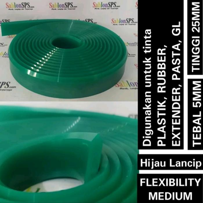 Jual Rakel Sablon Hijau Lancip 5mmX25mm Kekerasan 75A - Jakarta Utara ...