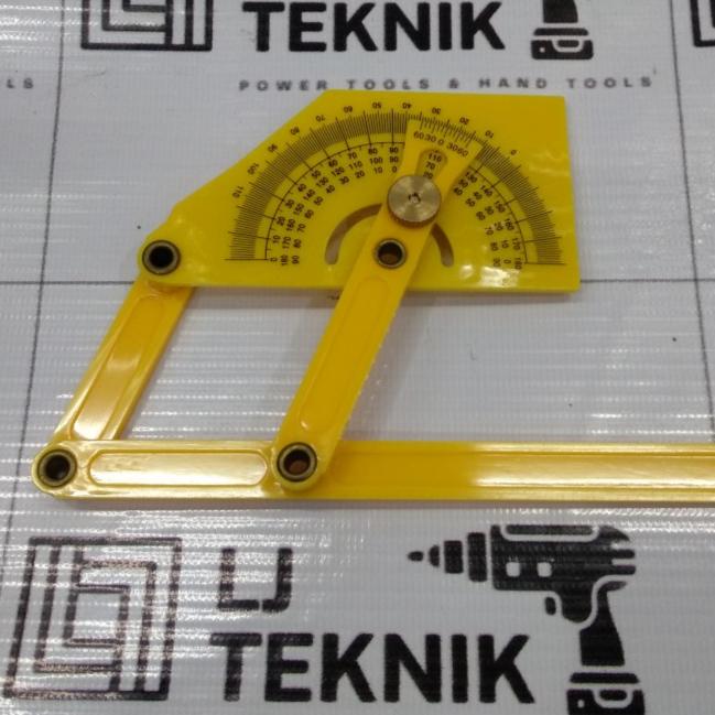 Jual PENGGARIS BUSUR SUDUT DERAJAT PLASTIK PROTRACTOR KUNING - Kota ...