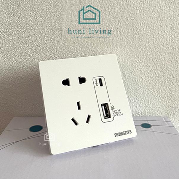 Promo Colokan Dinding 2 USB Stop Kontak Universal Wallplug Power Socket ...