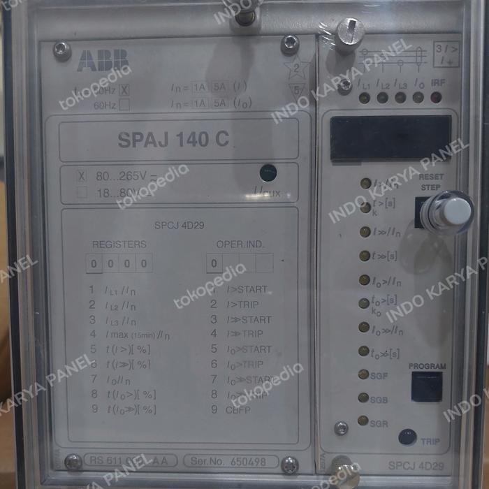 Jual ABB RELAY SPAJ 140 C ABB overcurrent relay EQ650498 - Jakarta ...