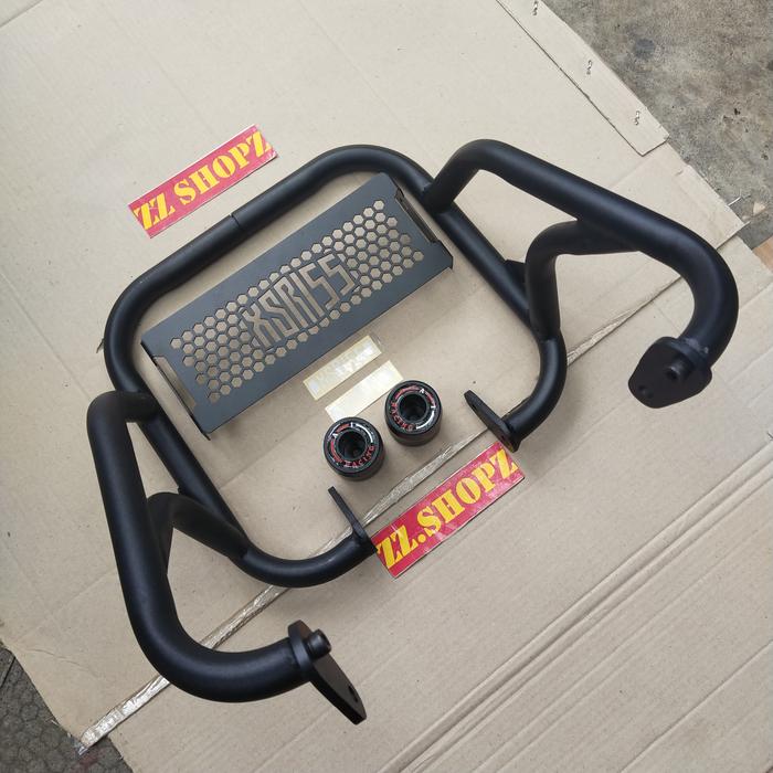 Jual Crashbar xsr155 plus cover radiator Tubular xsr155 frame slider ...