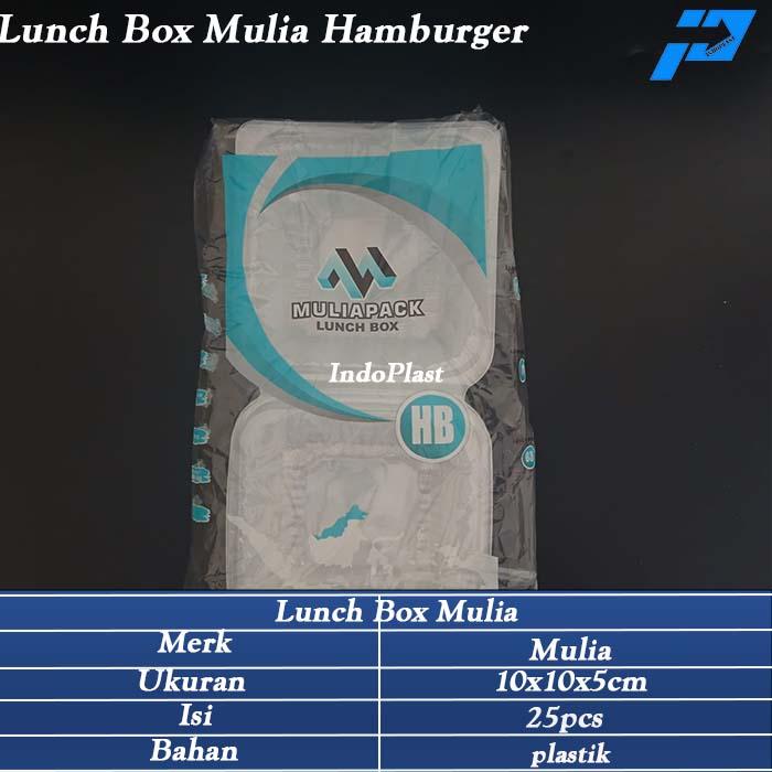 Jual LunchBox/Tempat Makan/mika Plastik/lunch Box Mulia Hamburger - Kab ...