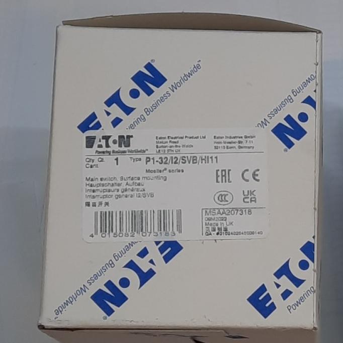 Jual Main Switch, Eaton, P1-32/I2/Svb/Hi-11 - Jakarta Barat - Armada ...