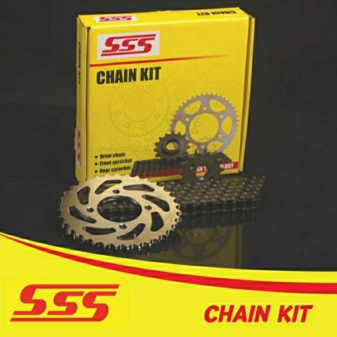 Jual Gir set SSS Chain Kit Verza, Megapro,sonic,supra GTR 150 - Jakarta ...