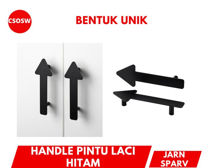 Jual Handle Laci Lemari Hitam Tanda Panah JSPARV 1 Pasang Gagang Laci ...