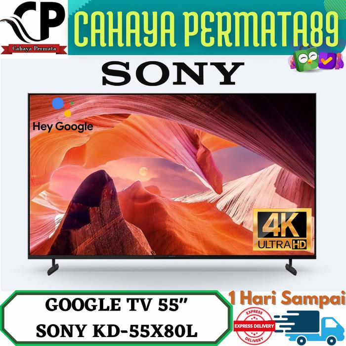 Promo SONY KD-55X80L - Google TV UHD 4K HDR 55 inch X80L SONY KD55X80L ...
