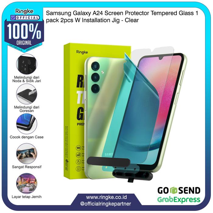 Promo Ringke Samsung A24 Screen Protector Tempered Glass Install Jig ...