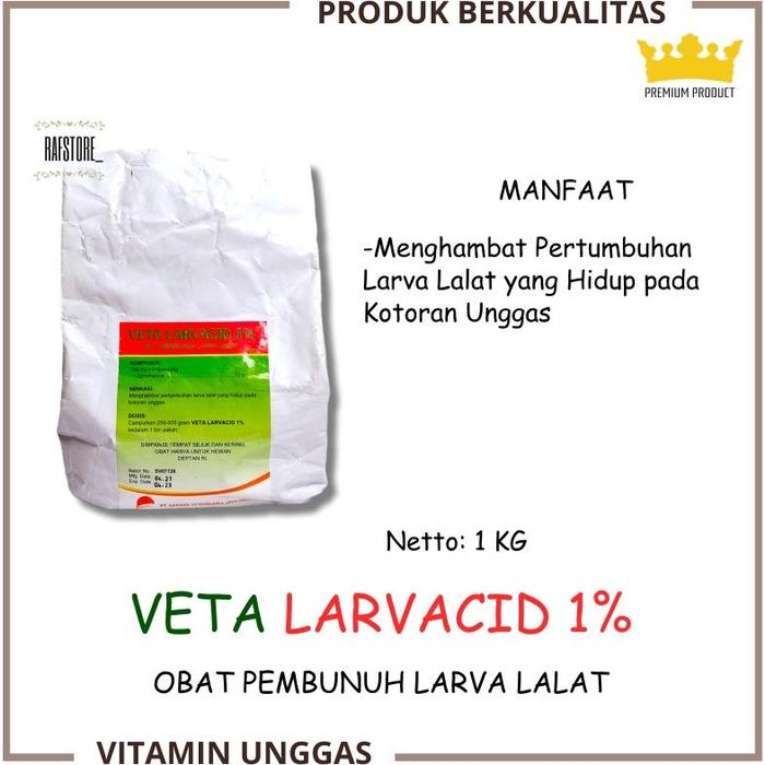 Jual Veta Larvacid 1 Kg - Obat LARVA LALAT - pembunuh lalat - obat ...