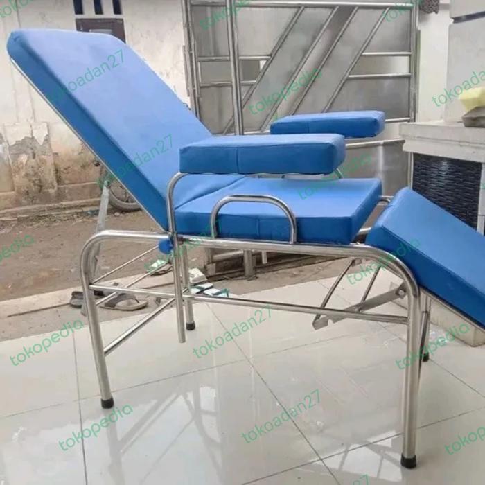 Jual kursi donor pasien/bed dental/kursi dental pasien stainless stell ...