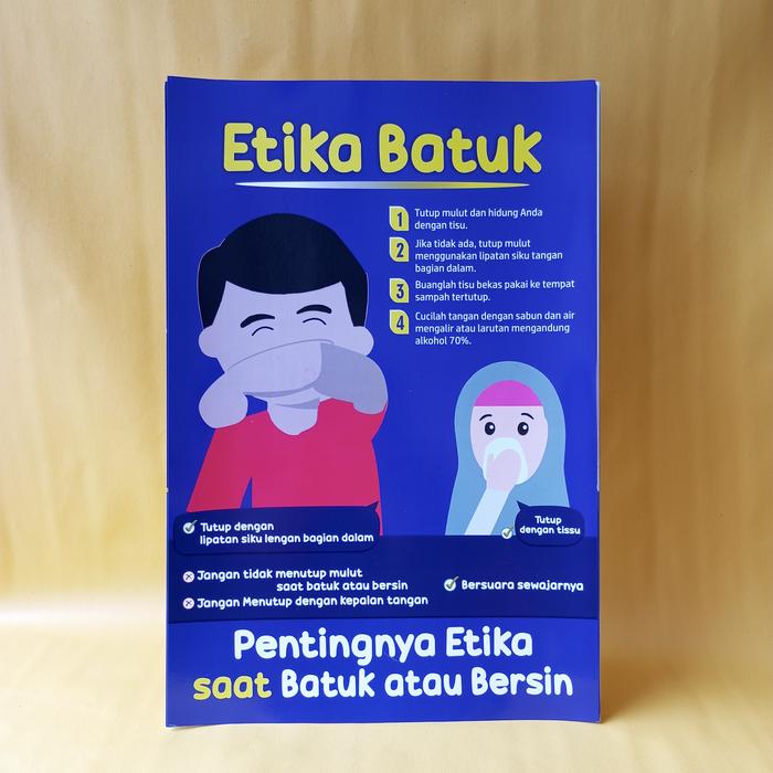 Jual Poster Kesehatan | Poster Etika Batuk | Pentingnya Etika Batuk ...