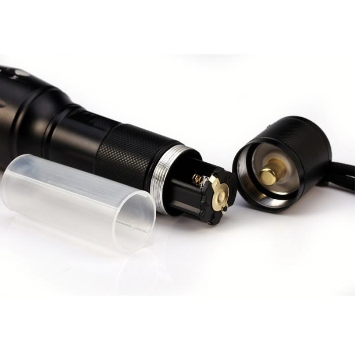 Jual Senter Flashlight E17 Senter LED Tactical CREE XM-P50+Charger+Box ...