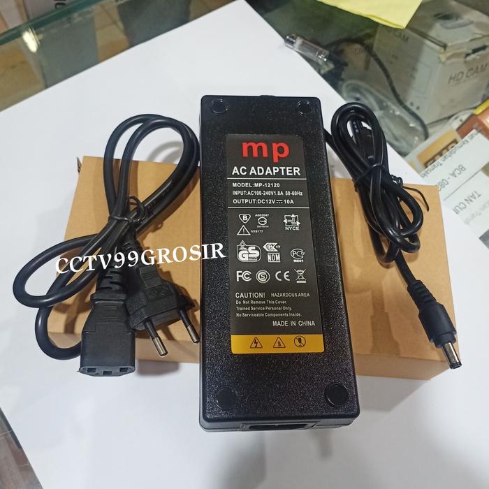 Jual Adaptor Power Supply DC 12 Volt 10 Ampere ( 12V - 10A) Switching ...