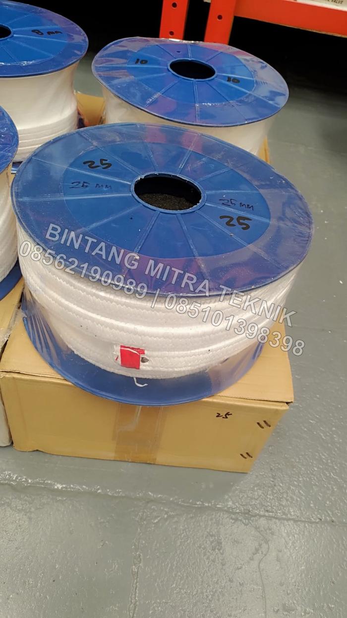 Jual GLAND PACKING TEFLON 1" PURE PTFE 25 x 25MM (1 METER) - Kota ...