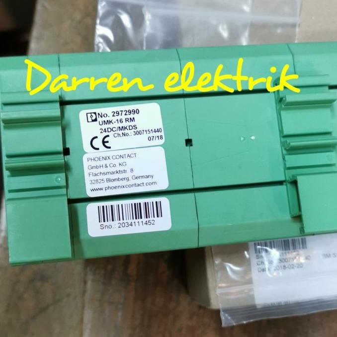 Jual Phoenix Contact Module Relay Umk-16Rm 24Vdc/Mkds,16Chanel Relay ...