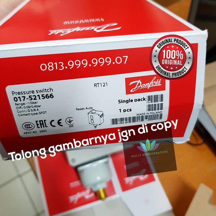 Jual Pressure switch Danfoss RT121 - Jakarta Barat - Multindo Refrigeration | Tokopedia