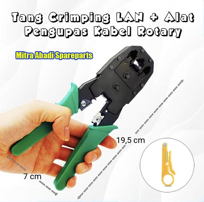Jual Crimping Tools / Tang Crimping LAN + Alat Pengupas Kabel ...