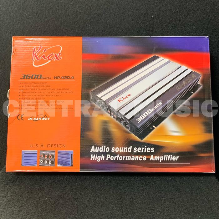 Jual POWER MOSFET MOBIL KICX 4 CHANNEL HP.420.4 3600 WATT ASLI HIGH QUALITY - Kota Medan ...
