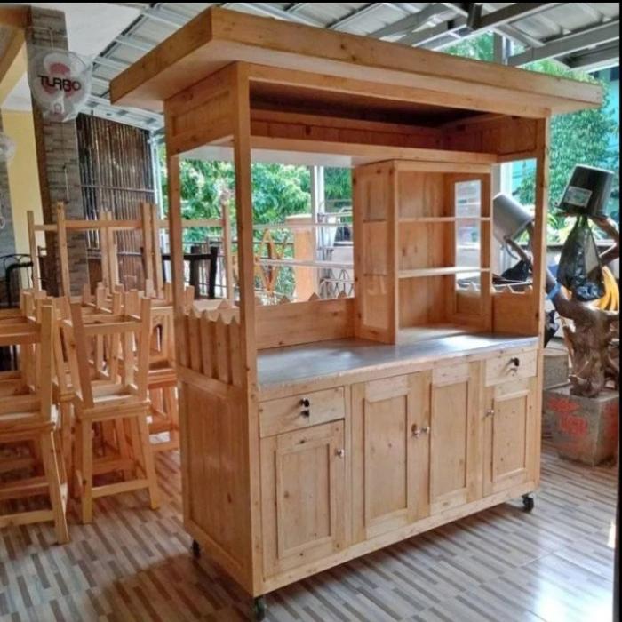 Jual gerobak kayu jati Belanda/gerobak buat usaha jualan - Kota ...