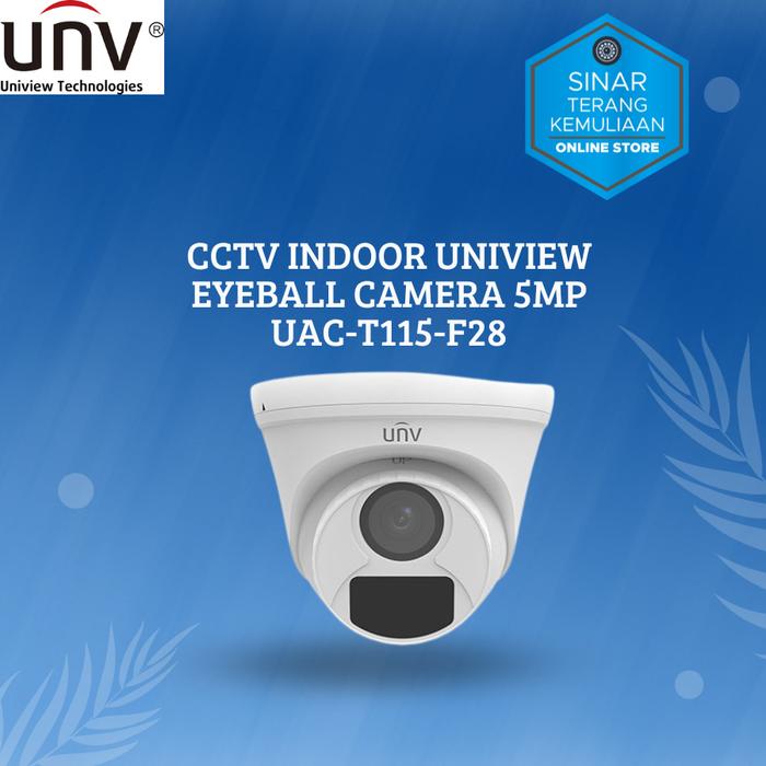 Jual CCTV INDOOR UNIVIEW ANALOG EYEBALL CAMERA HD FIXED 5MP UAC-T115-F28 - Kota Balikpapan ...
