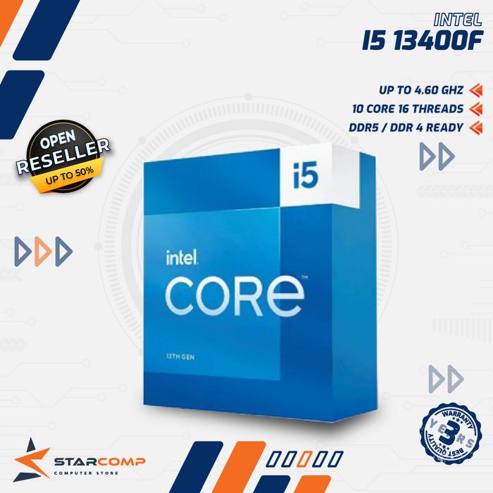 Promo Intel Core i5 13400F Box LGA1700 Processor up to 4.60GHz 13400 F ...