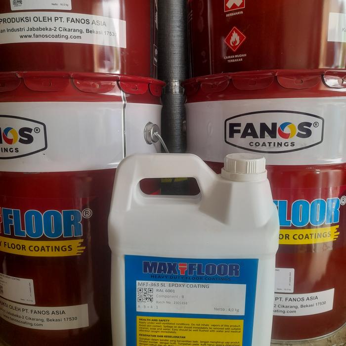 Jual Epoxy Fanos Maxifloor MPF-363 SL Ral 6001 EPOXY COTING komponen A ...