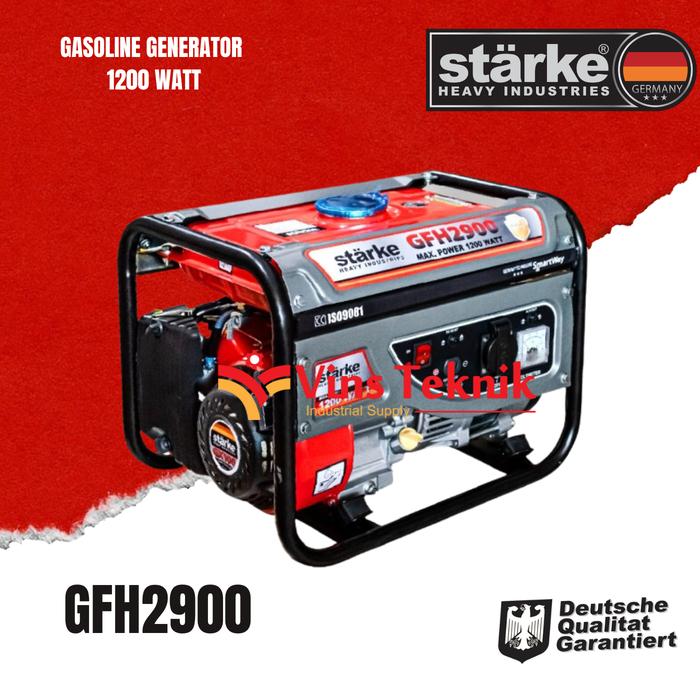 Promo Mesin genset listrik generator set 1.200 WATT STARKE GFH2900 GFH ...