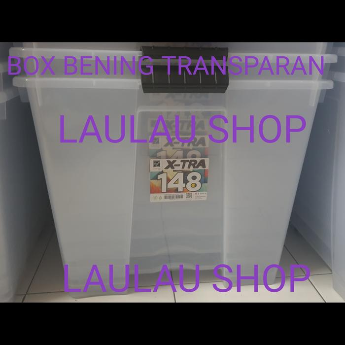 Jual Storage Box Container Ezy CB 130 Liter Roda Bening Kotak Shinpo ...