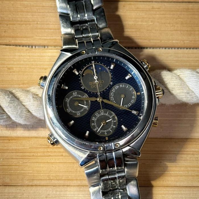 Jual Jam tangan Seiko Dolce Moonphase Ref. 7t36 6A90 - Kota Malang ...