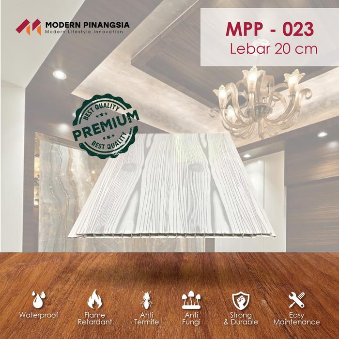 Jual Plafon PVC Tipe MPP.208.023 / 4 M / Modern Plafon / Motif Kayu Abu ...