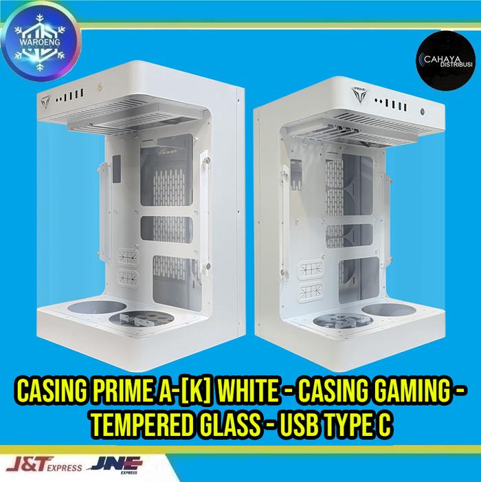 Jual Casing PRIME A-[K] WHITE - Casing Gaming - TEMPERED GLASS - USB ...