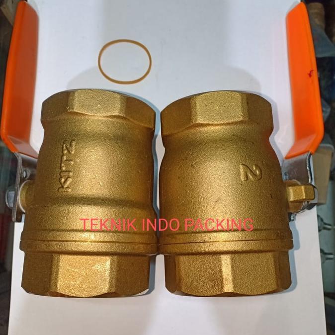 Jual BALLVALVE KUNINGAN 2 INCH KITZ/STOP KRAN KITZ 2 - Jakarta Barat - TEKNIK INDO PACKING ...