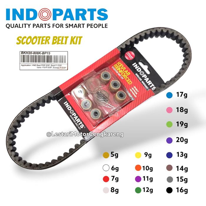 Jual VANBELT V-BELT SET ROLLER BEAT ESP POP VARIO SCOOPY ESP INDOPART ...