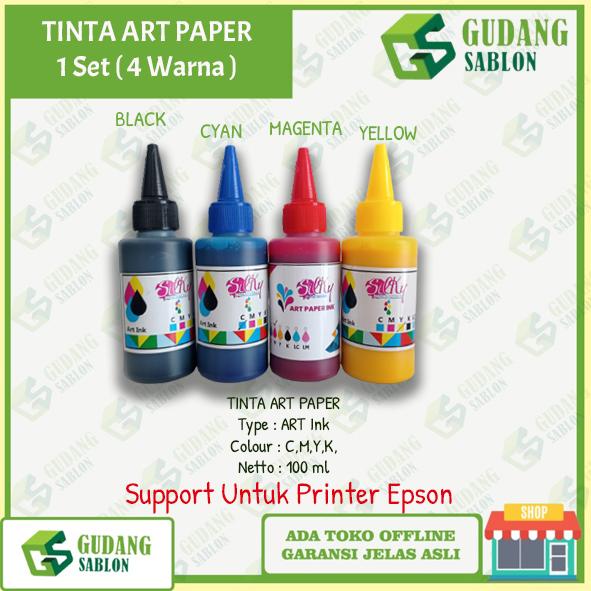 Jual Tinta Art Paper Kualitas Korea 100ml | Tinta Sablon Art ink - 4 ...
