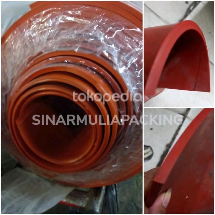 Jual karet silicone merah sheet 2mm x 1m x 1m - Jakarta Barat ...